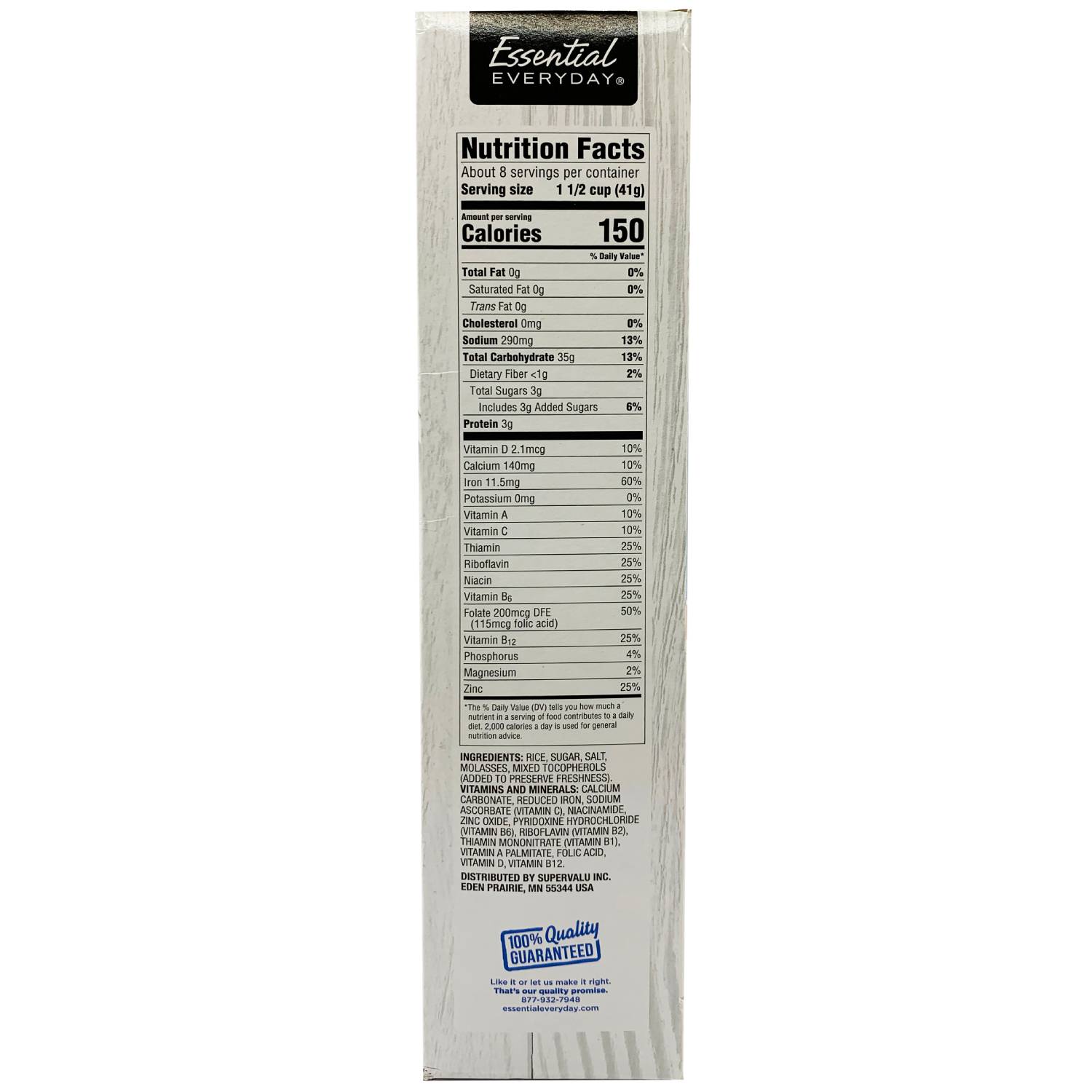 Cereal Rice Square Essential Everyday Caja 340 G | Auto Mercado