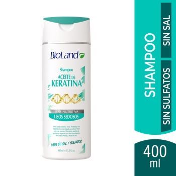 Shampoo Natural Aceite Keratina Bioland Envase 400 Ml | Auto Mercado