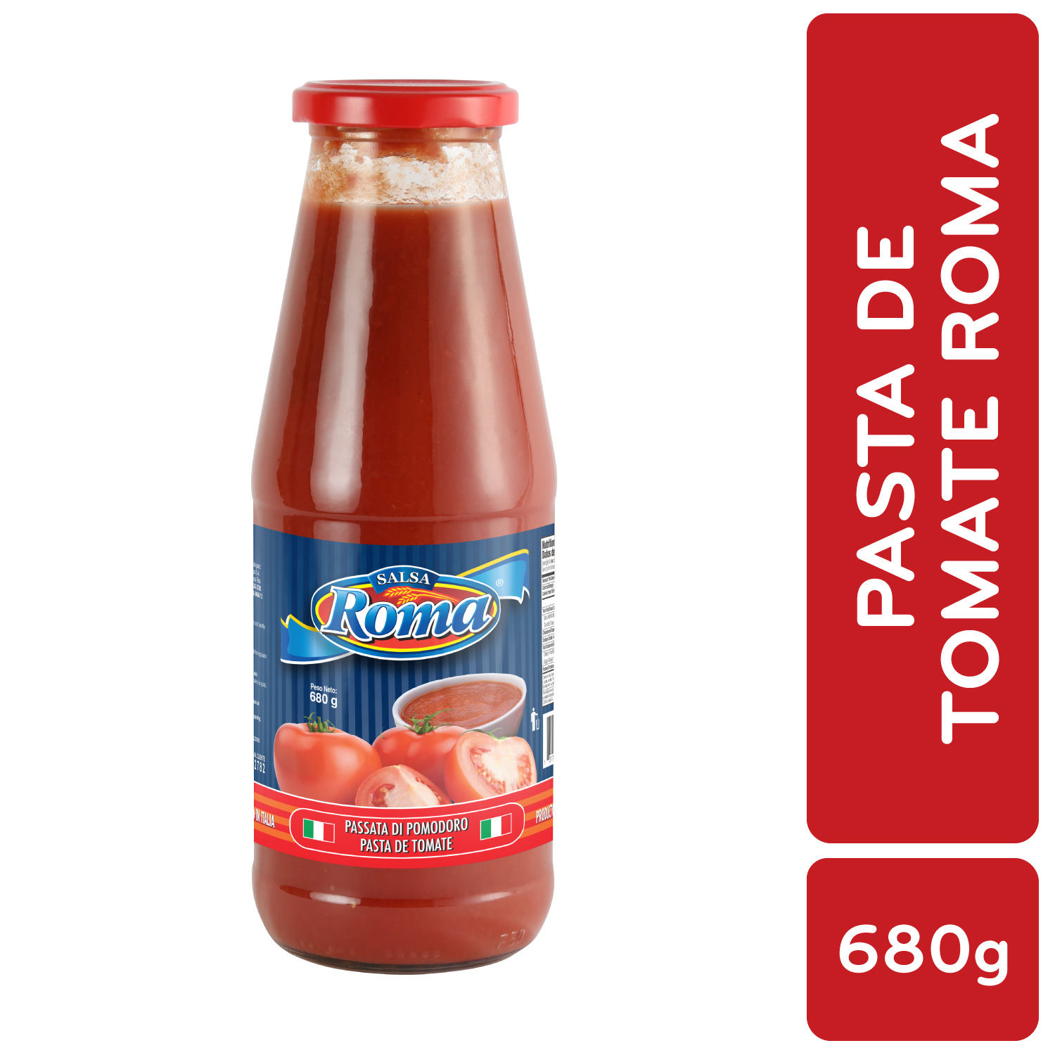 Salsa Tomate Pure Roma Frasco 680 G | Auto Mercado