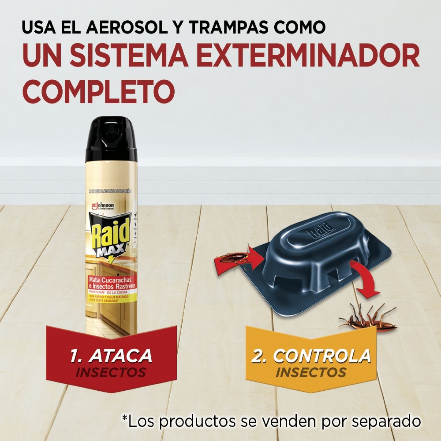 Insecticida Aerosol Rastreros Max Raid Lata 400 Ml | Auto Mercado