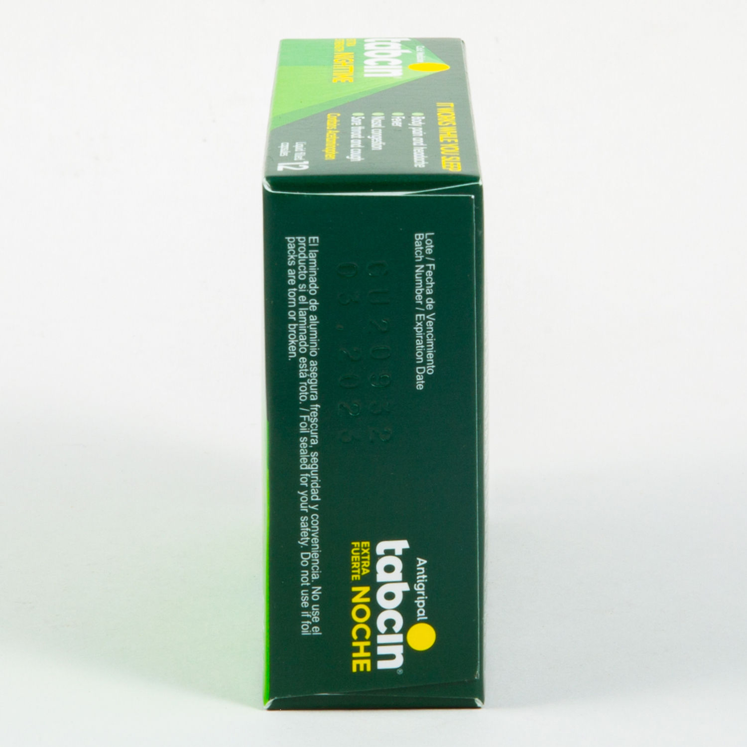 Antigripal Adulto Noche Capsula Gel Tabcin Caja 12 Unid | Auto Mercado