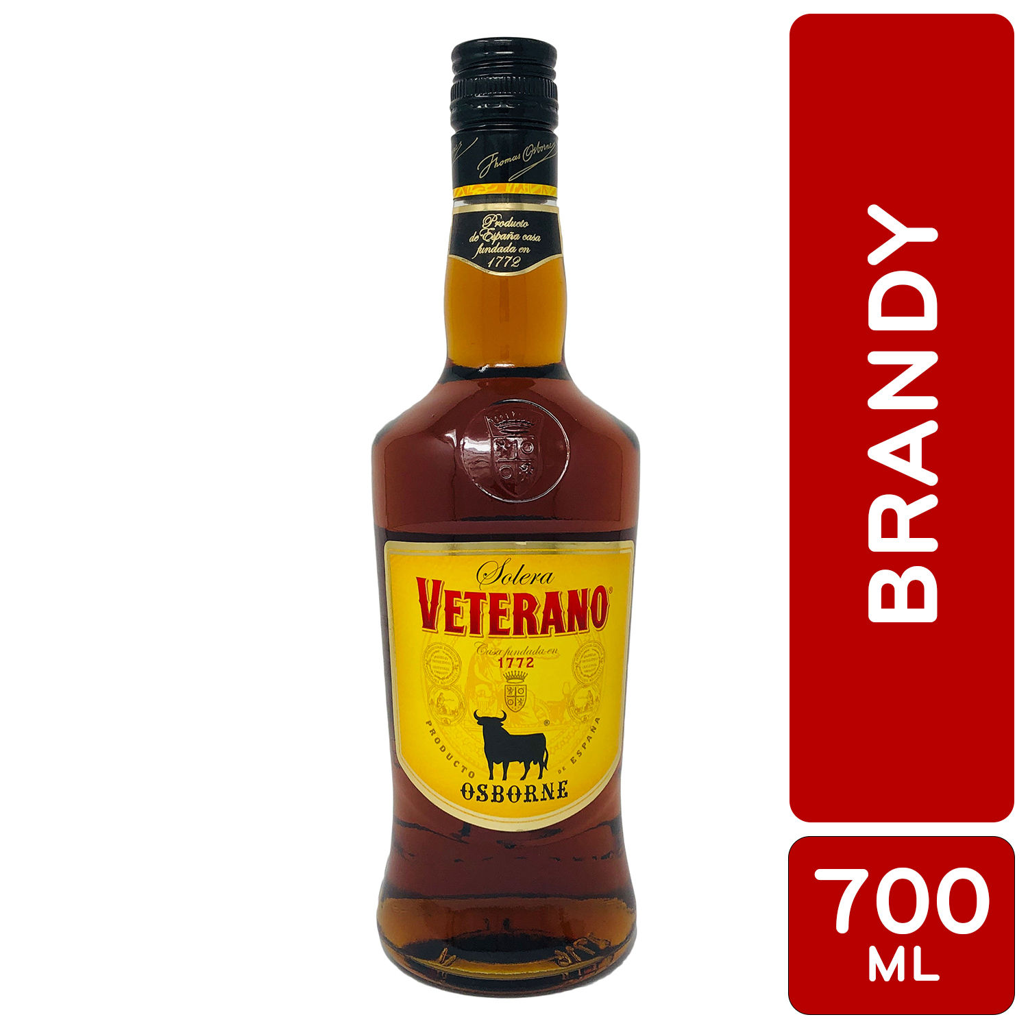 Brandy Español Veterano Botella 700 Ml | Auto Mercado
