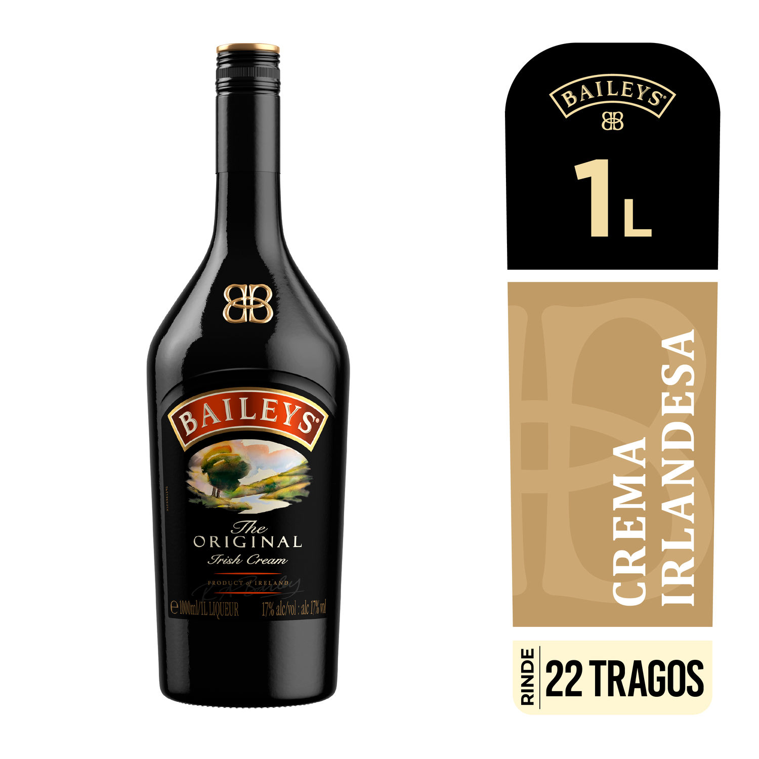 Crema Irlanda Baileys Botella 1000 Ml | Auto Mercado