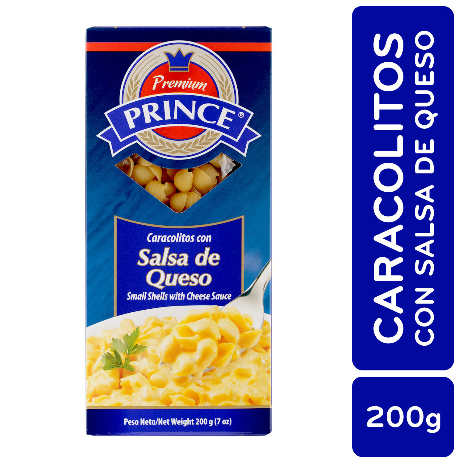 Pasta Alimenticia Caracol Queso Prince Caja 200 G | Auto Mercado