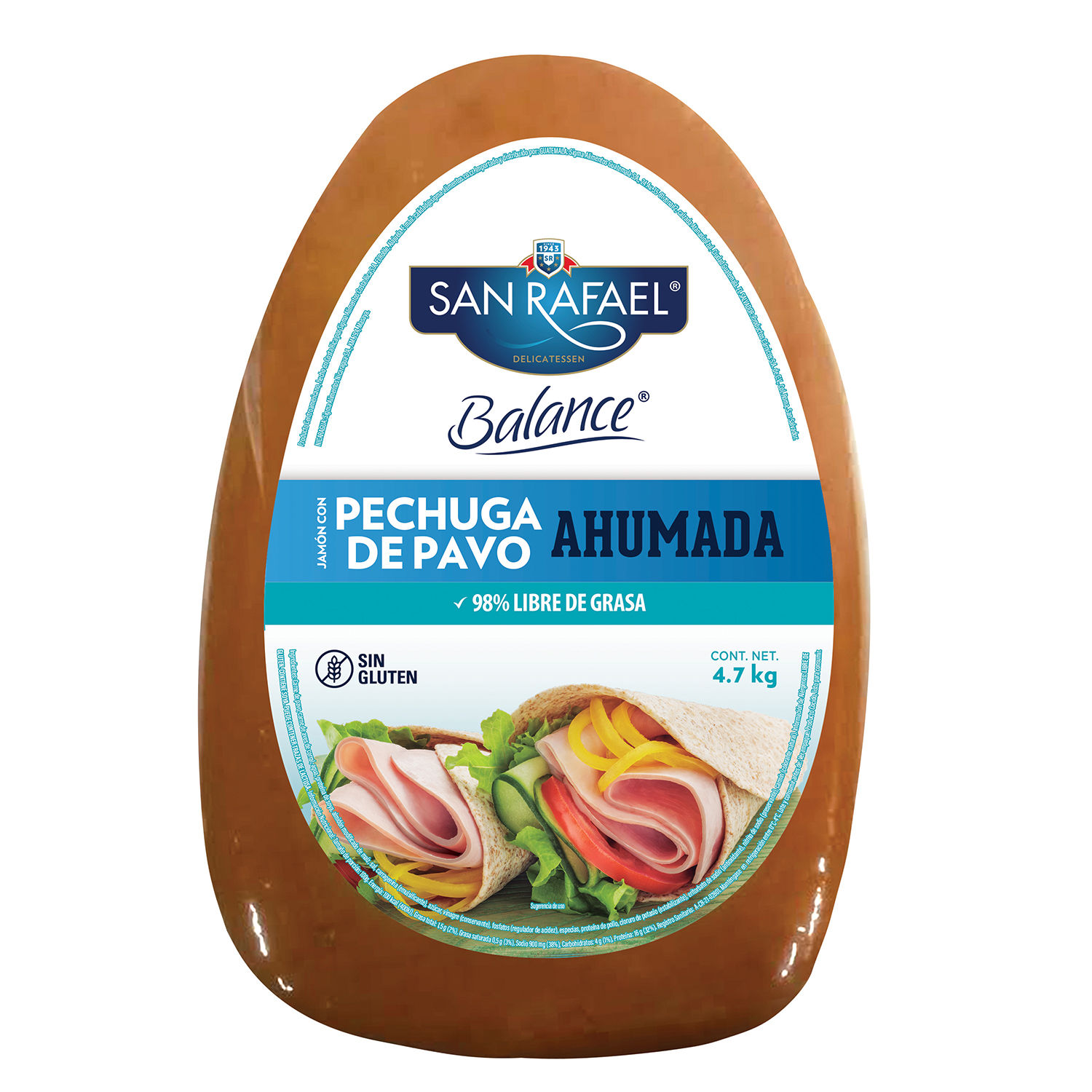 Jamon Pechuga Pavo Ahumado Balance San Rafael Kilo | Auto Mercado