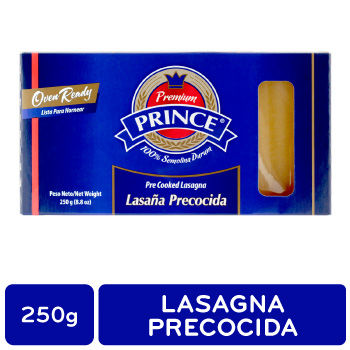 Pasta Alimenticia Lasagña Precocida Prince Caja 250 G | Auto Mercado