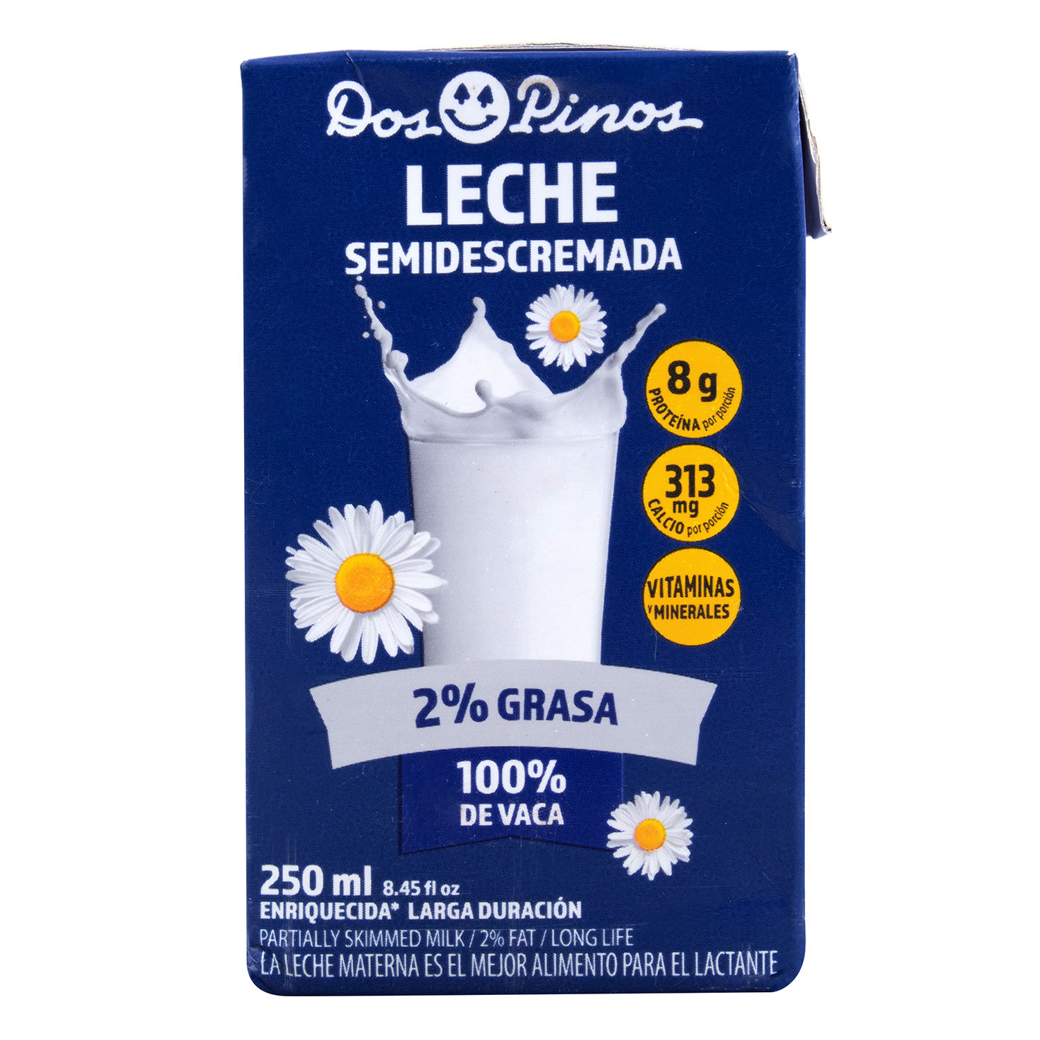 Leche Semi Descremada Dos Pinos Caja 250 Ml | Auto Mercado