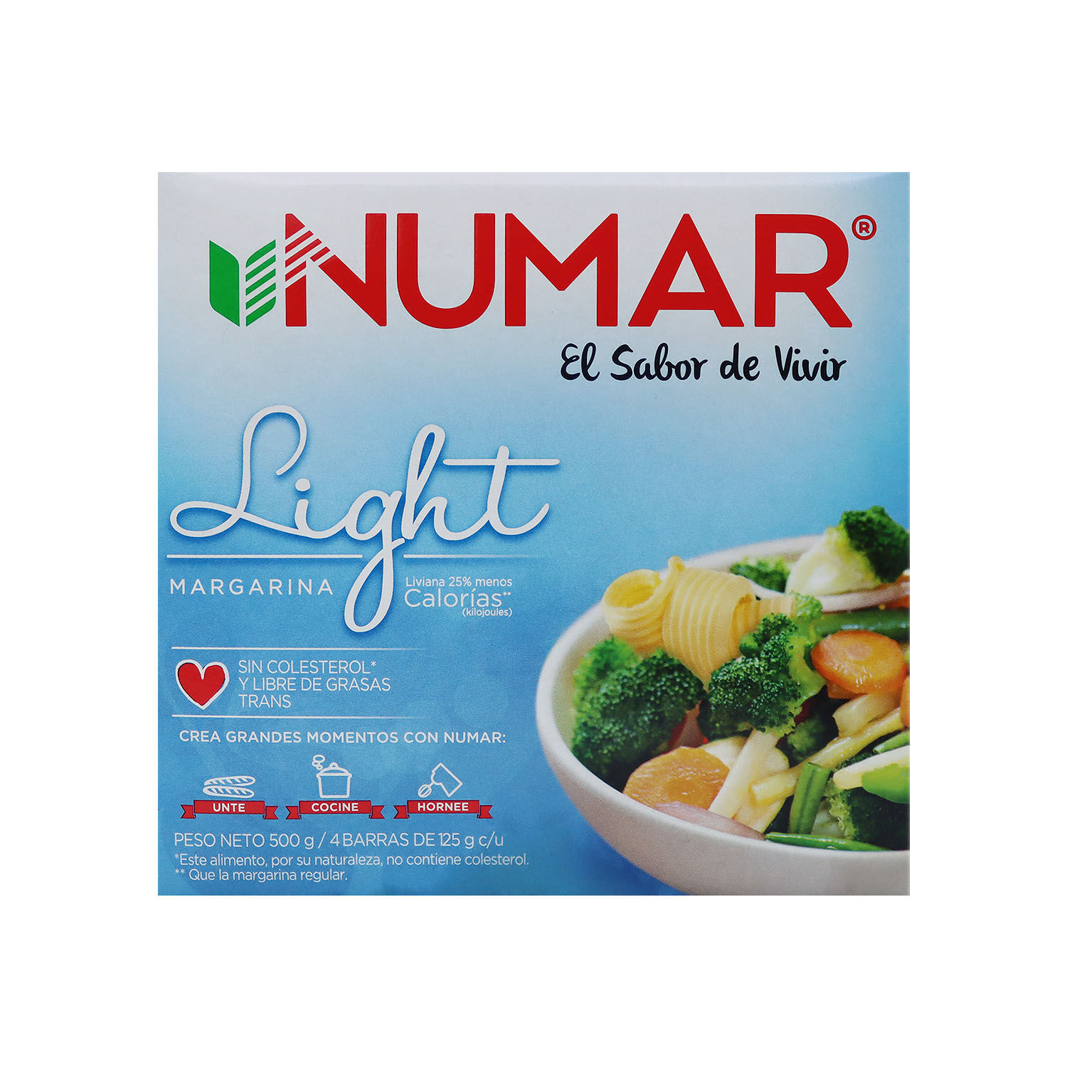 Margarina Barra Light 4u Numar | Auto Mercado