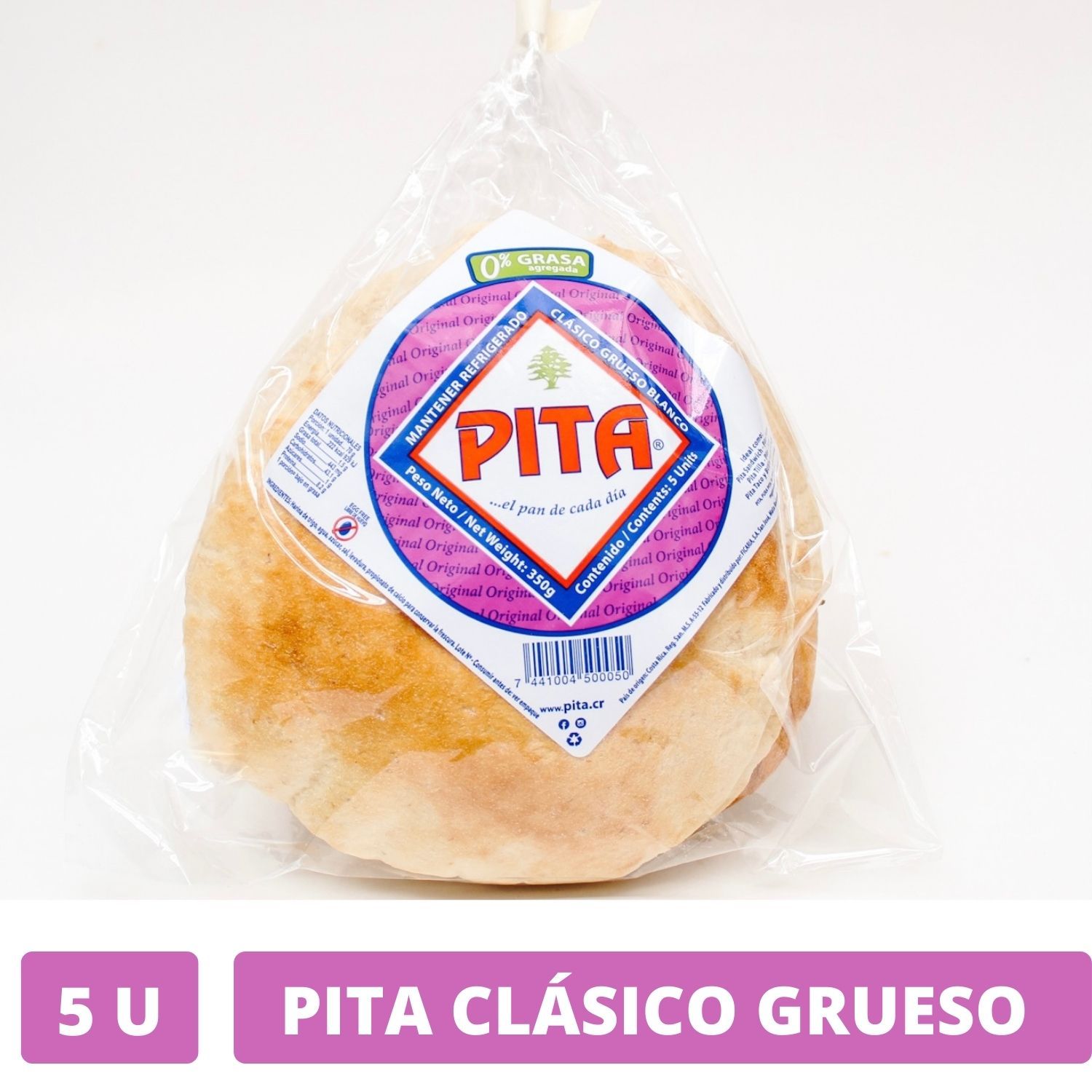 Pan Refrigerado Pita Grueso 5u Paquete 300 G | Auto Mercado