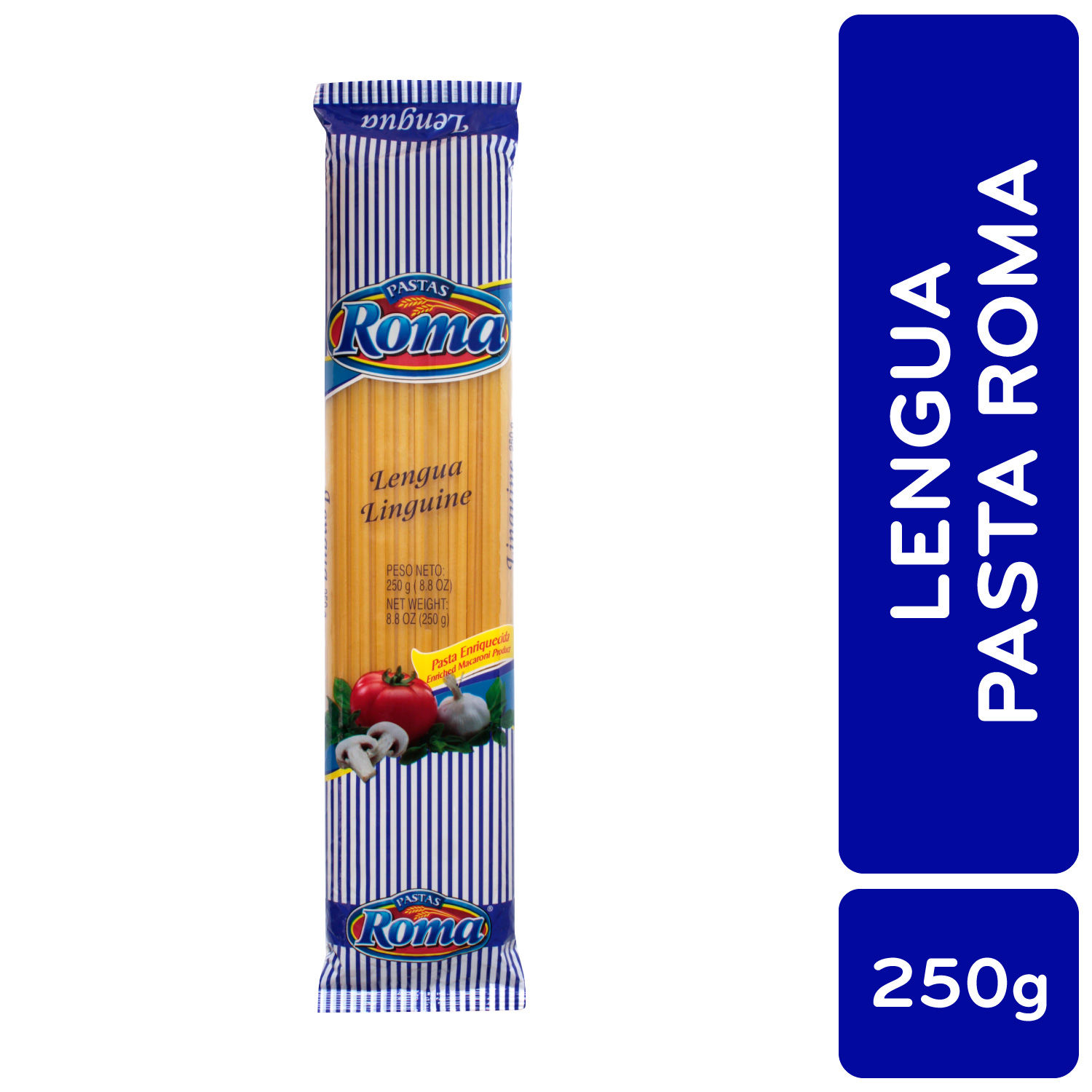 Pasta Alimenticia Lengua Roma Paquete 250 G | Auto Mercado