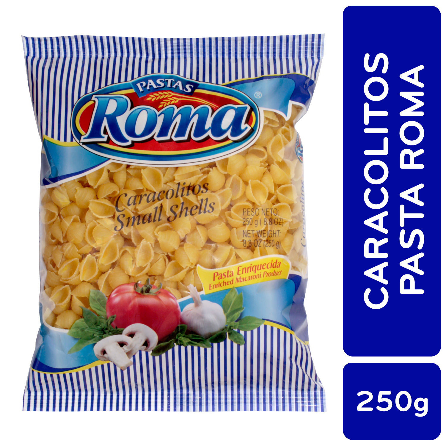 Pasta Alimenticia Caracol Roma Paquete 250 G | Auto Mercado