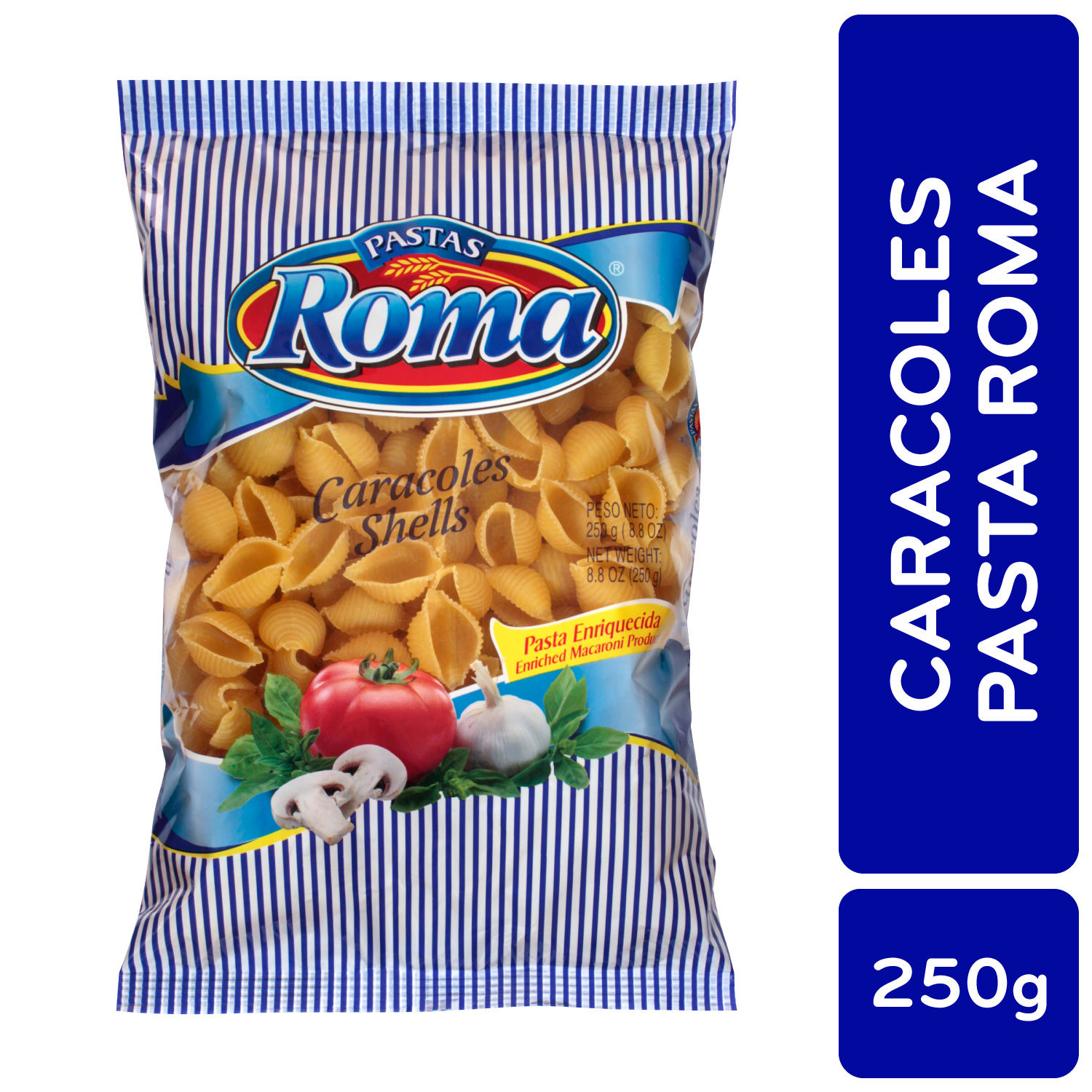Pasta Alimenticia Caracol Roma Paquete 250 G | Auto Mercado