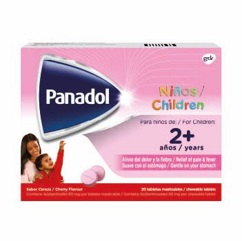 Analgesico Tableta Nino Panadol Caja 20 Unid | Auto Mercado
