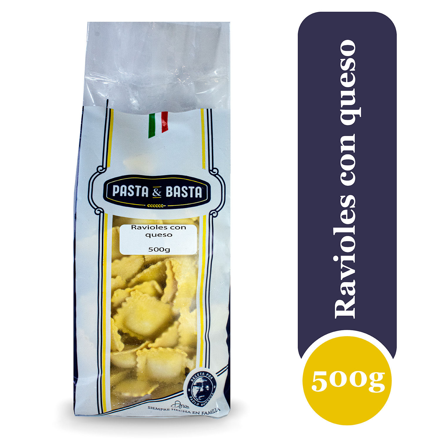 Raviol Queso Pasta Y Basta Paquete 500 G | Auto Mercado