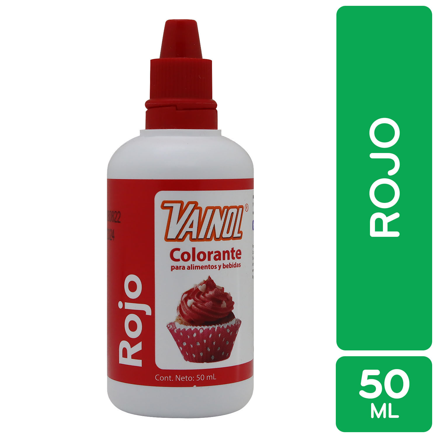 Colorante Rojo Vainol Envase 50 Ml | Auto Mercado
