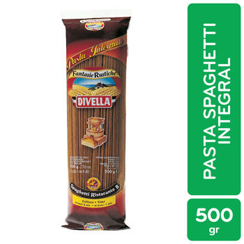 Pasta Alimenticia Spaguetti Integral Divella Paquete 500 G | Auto Mercado