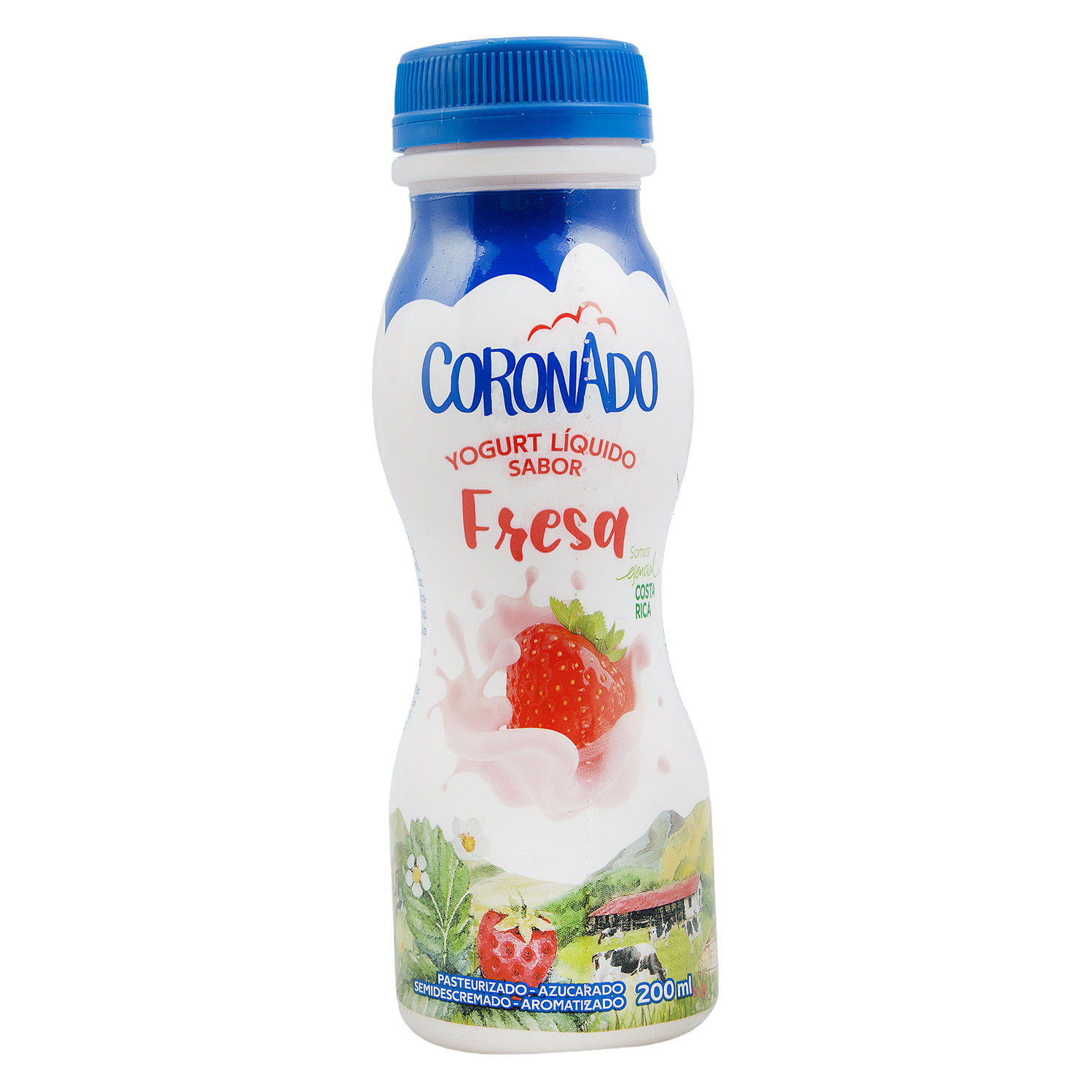 Yogurt Liquido Fresa Coronado Envase 200 Ml | Auto Mercado