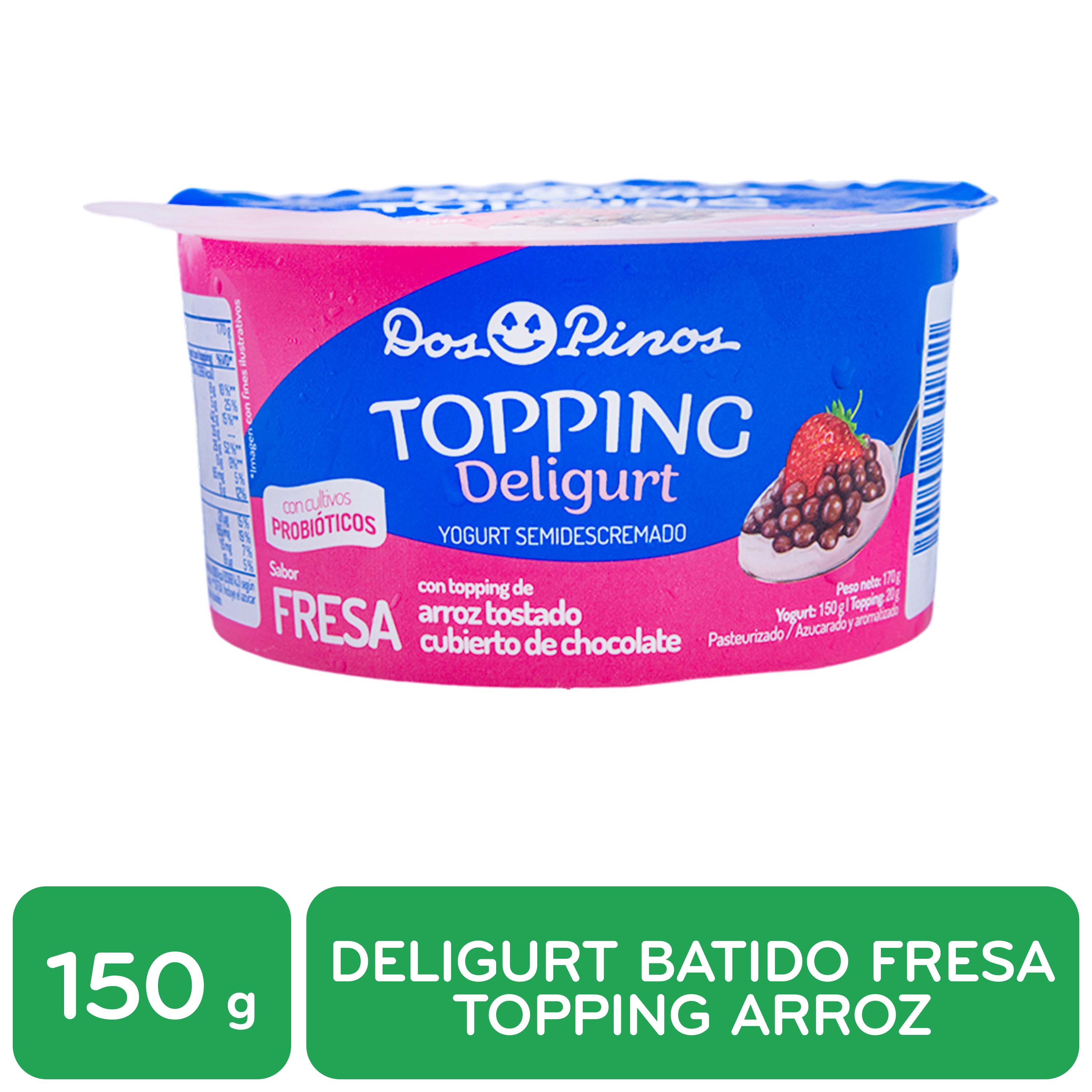 Yogurt Topping Fresa Dos Pinos Envase 150 G | Auto Mercado