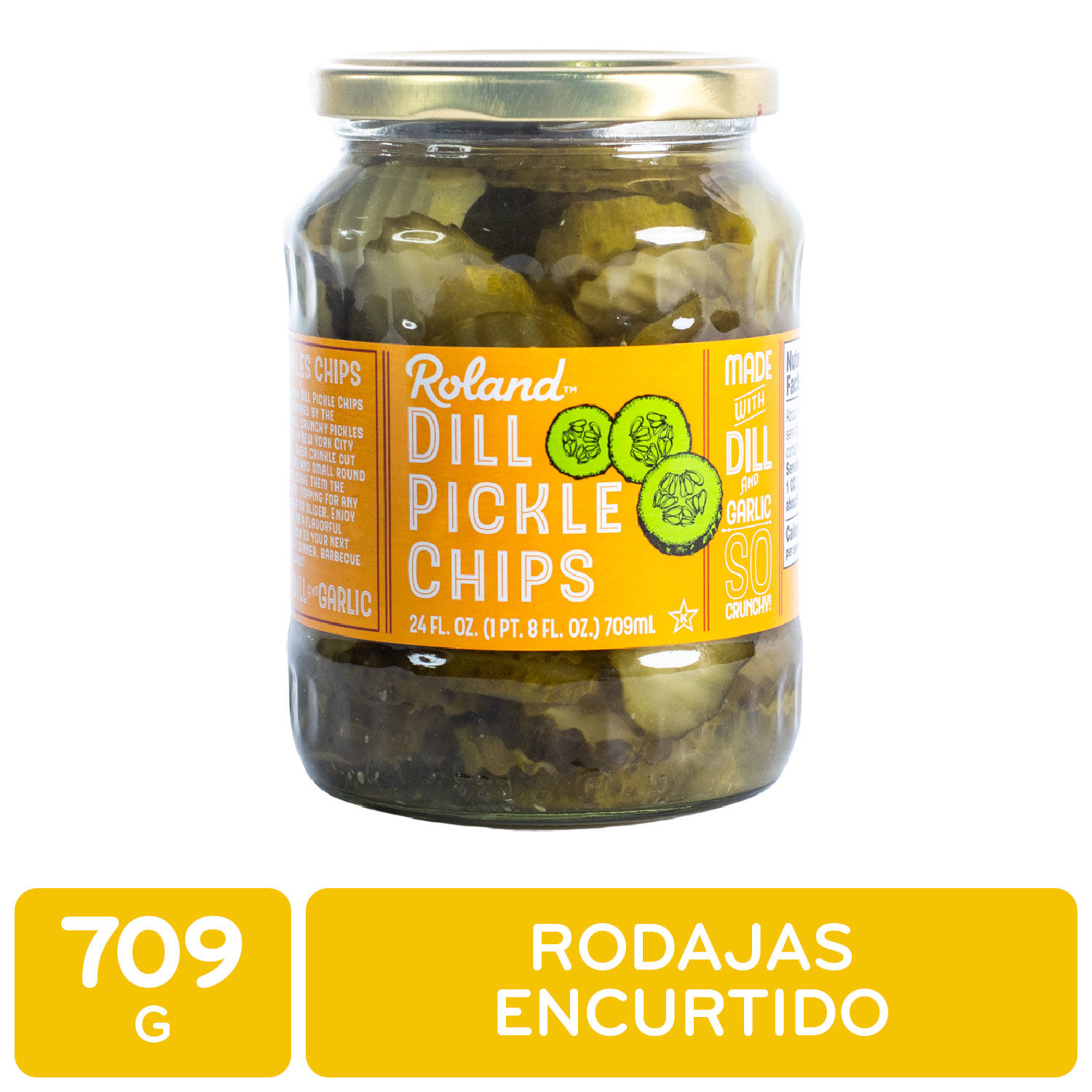 Pepinillo Rebanado Roland Frasco 709 Ml | Auto Mercado