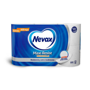 Papel Higienico Doble Hoja Maxi Resist 6u Nevax Paquete 954 G | Auto ...