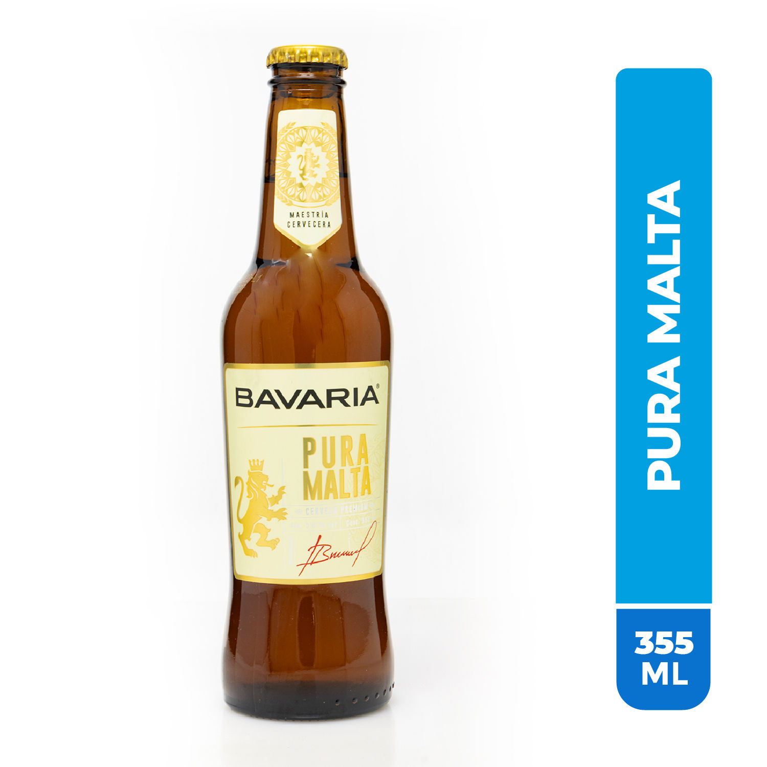 Cerveza Nacional Pura Malta Bavaria Botella 355 Ml | Auto Mercado