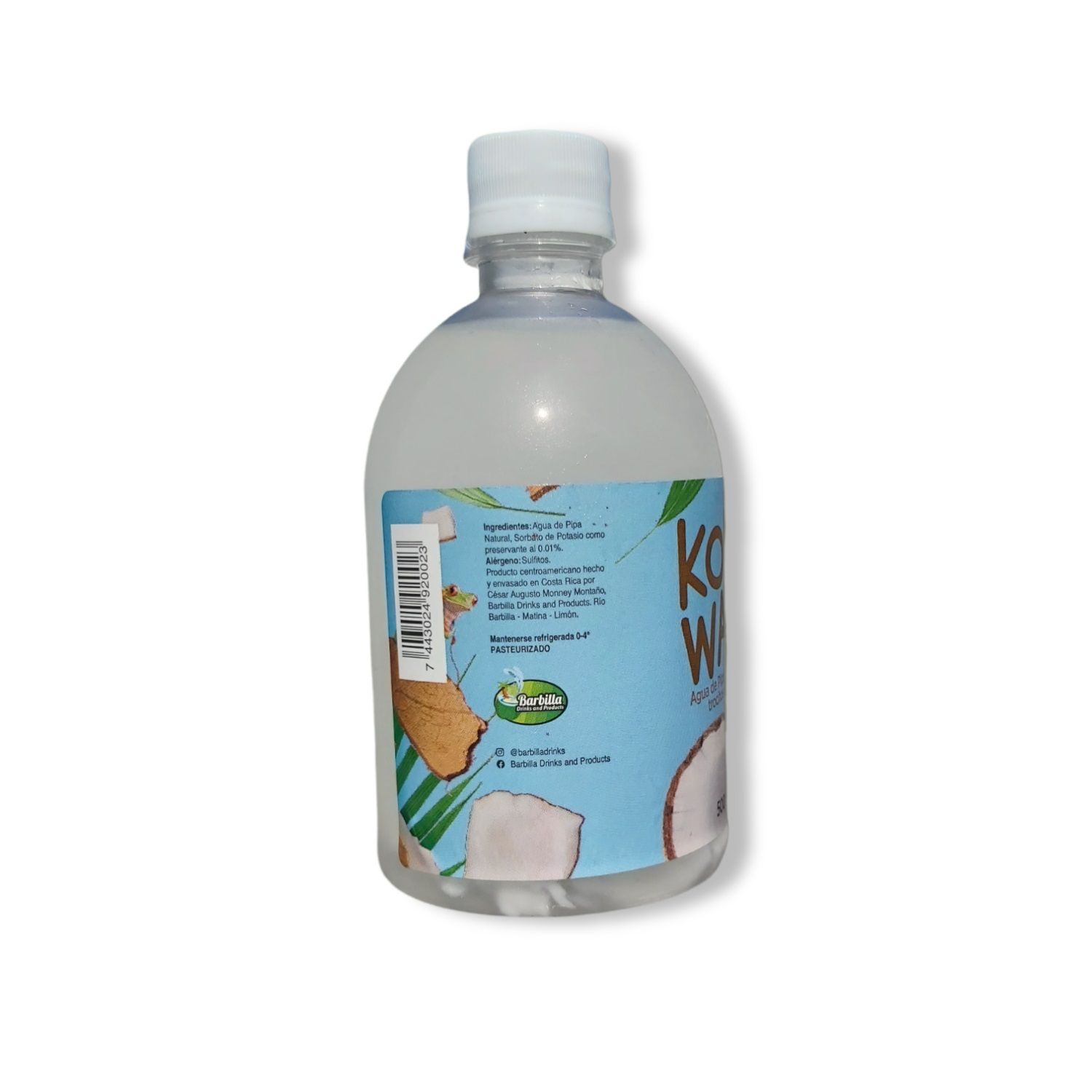 Agua De Pipa Con Trozos De Coco Barbilla Drinks And Products Envase 500 ...