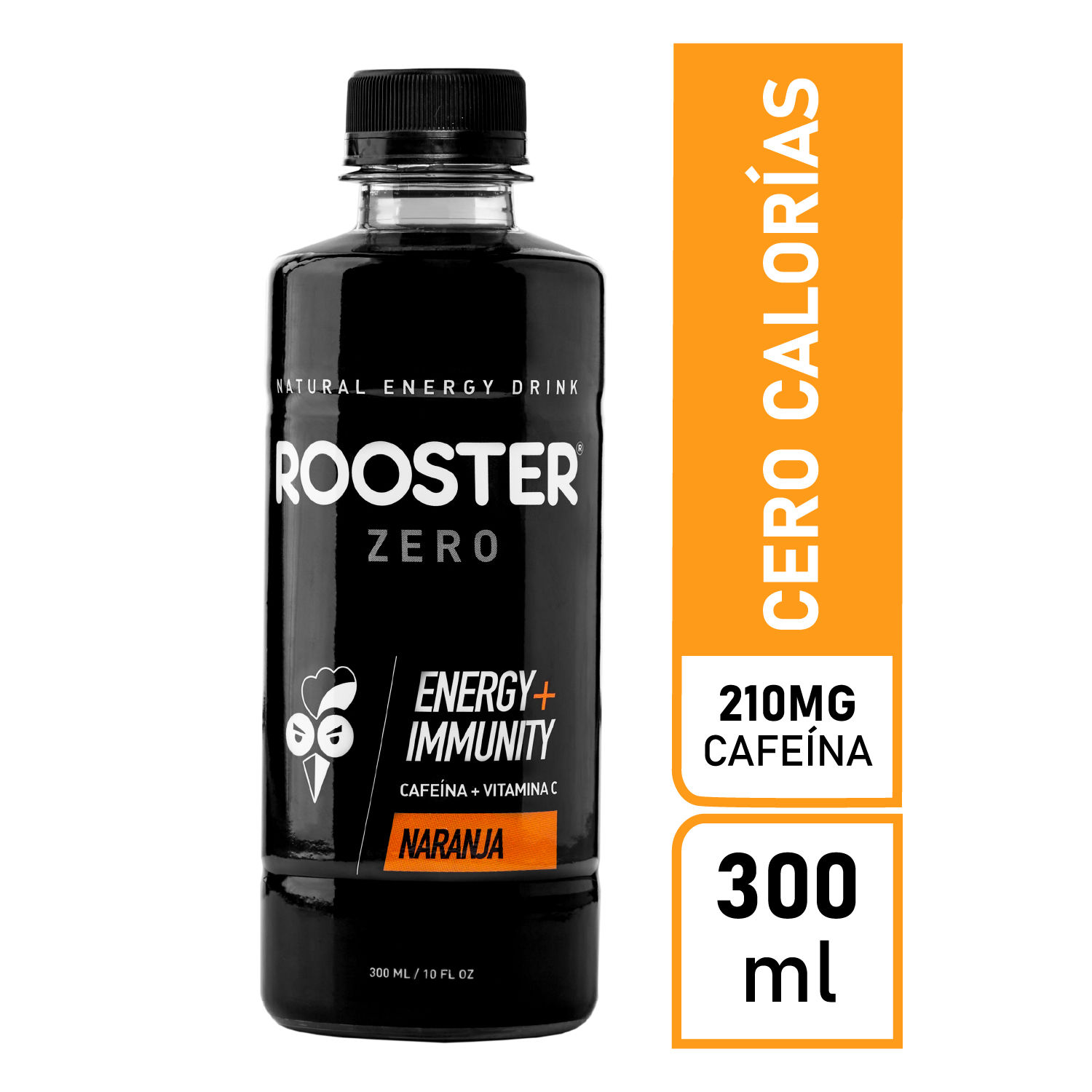 Bebida Energizante Saborizada Booster Inmmunity Naranja Rooster Botella ...