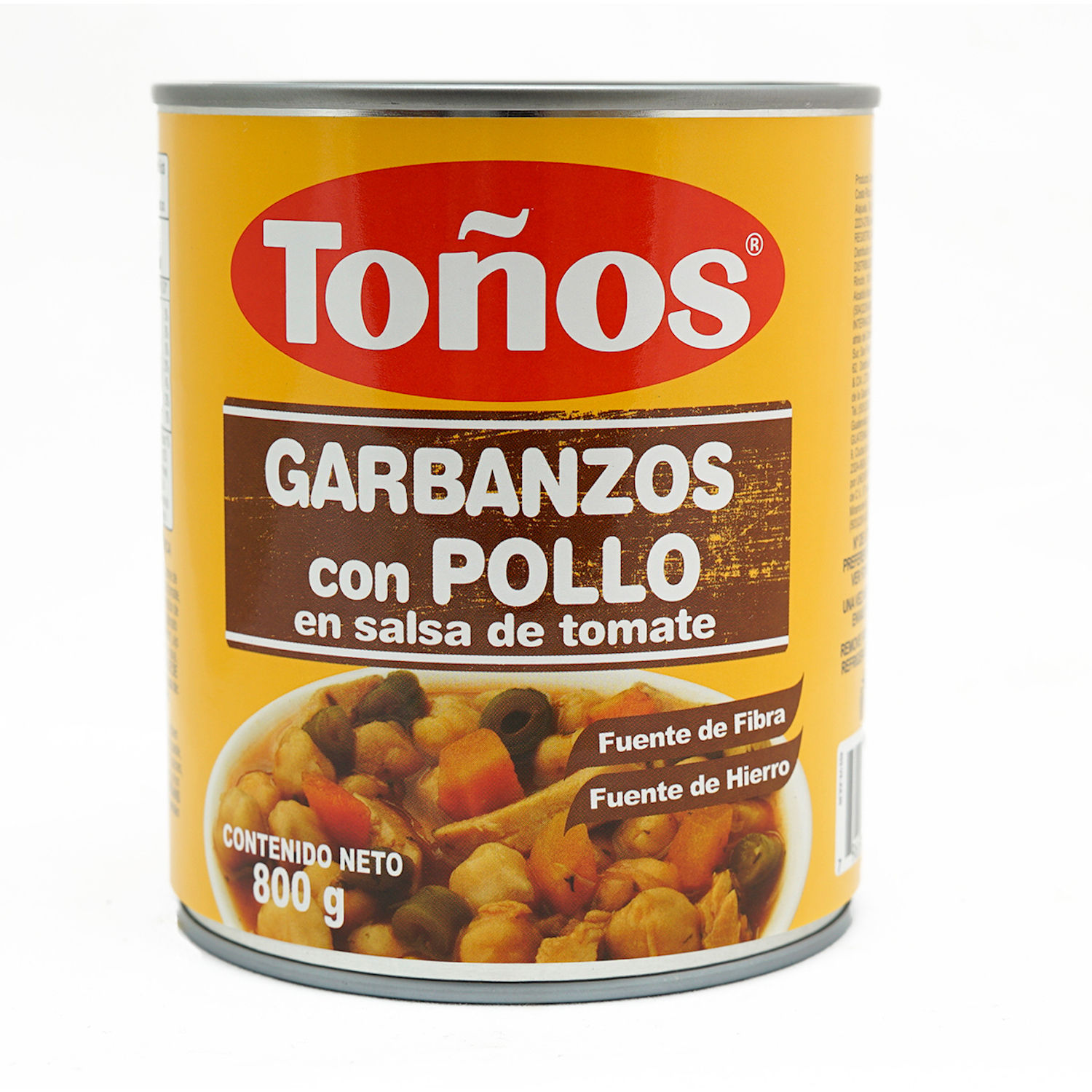 Garbanzo Pollo Salsa Tomate Tonos Lata G 800 | Auto Mercado
