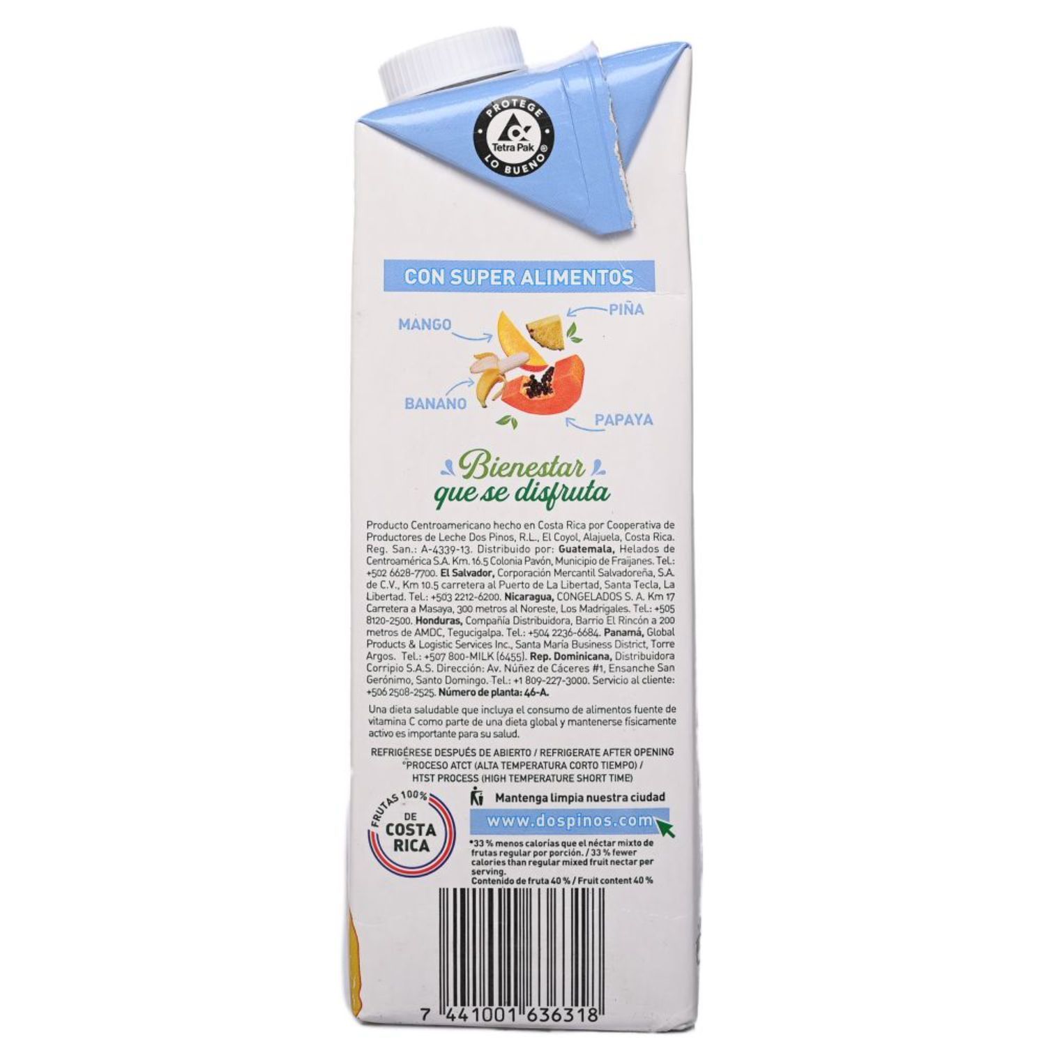 Nectar Frutas Dos Pinos Tetra Brick 1000 Ml | Auto Mercado