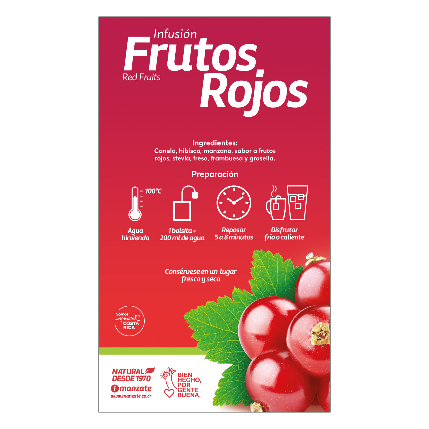 Te Frutos Rojos Manza-te Caja 26 G | Auto Mercado