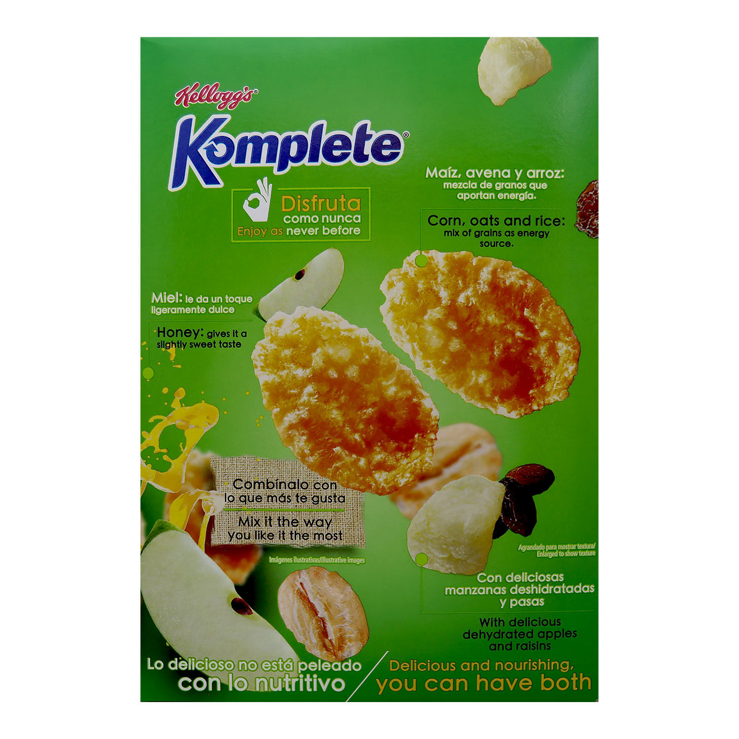 Cereal Komplete Manzana Pasas Kelloggs Caja 440 G | Auto Mercado