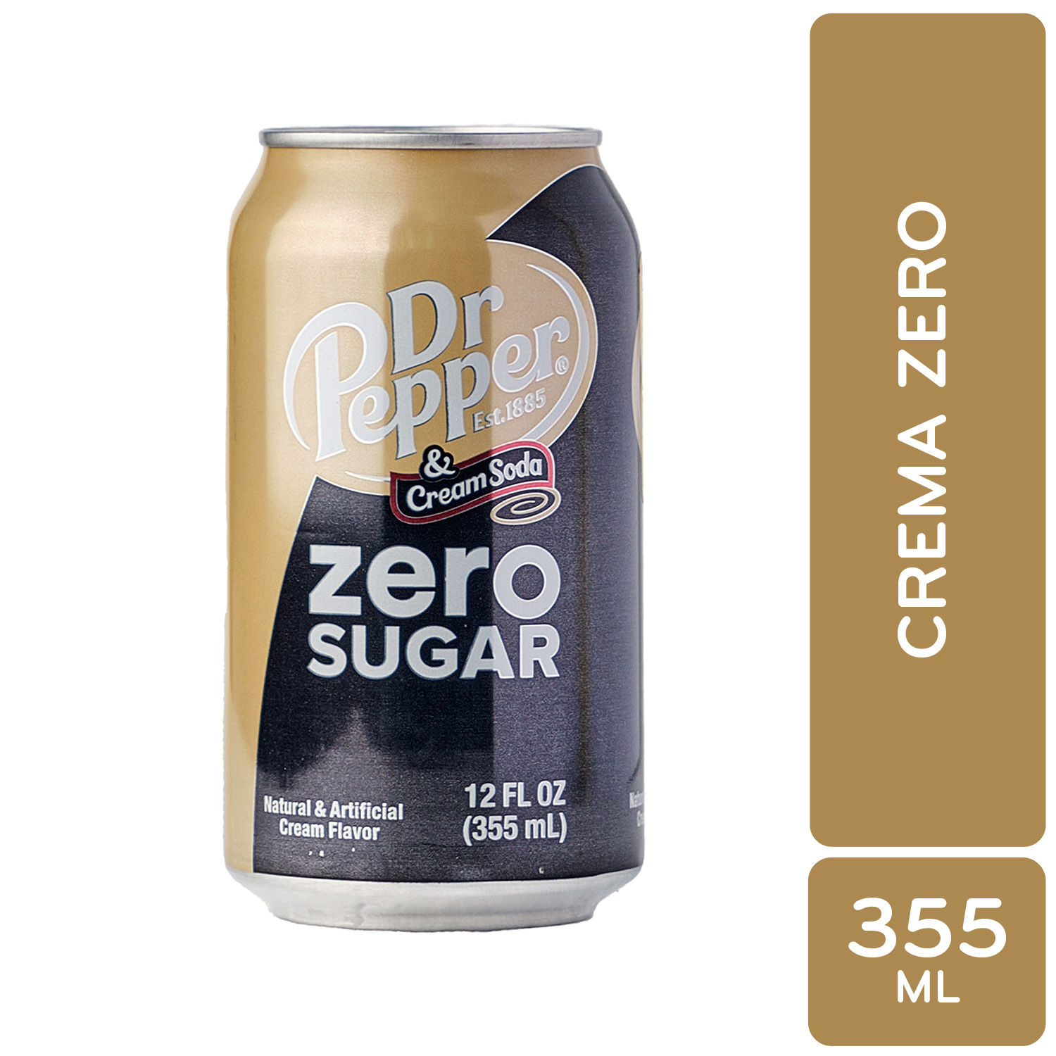 Bebida Gaseosa Zero Sabor Crema Dr.pepper Lata 355 Ml | Auto Mercado