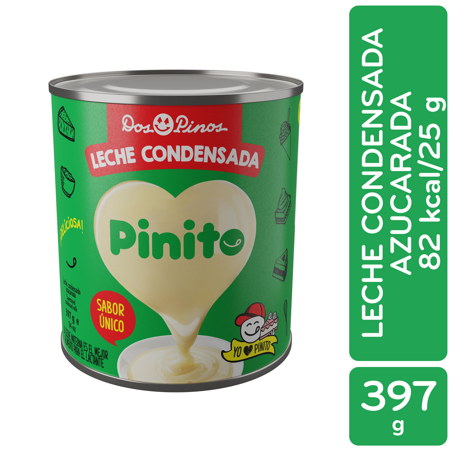 Leche Condensada Pinito Dos Pinos Lata 397 G | Auto Mercado