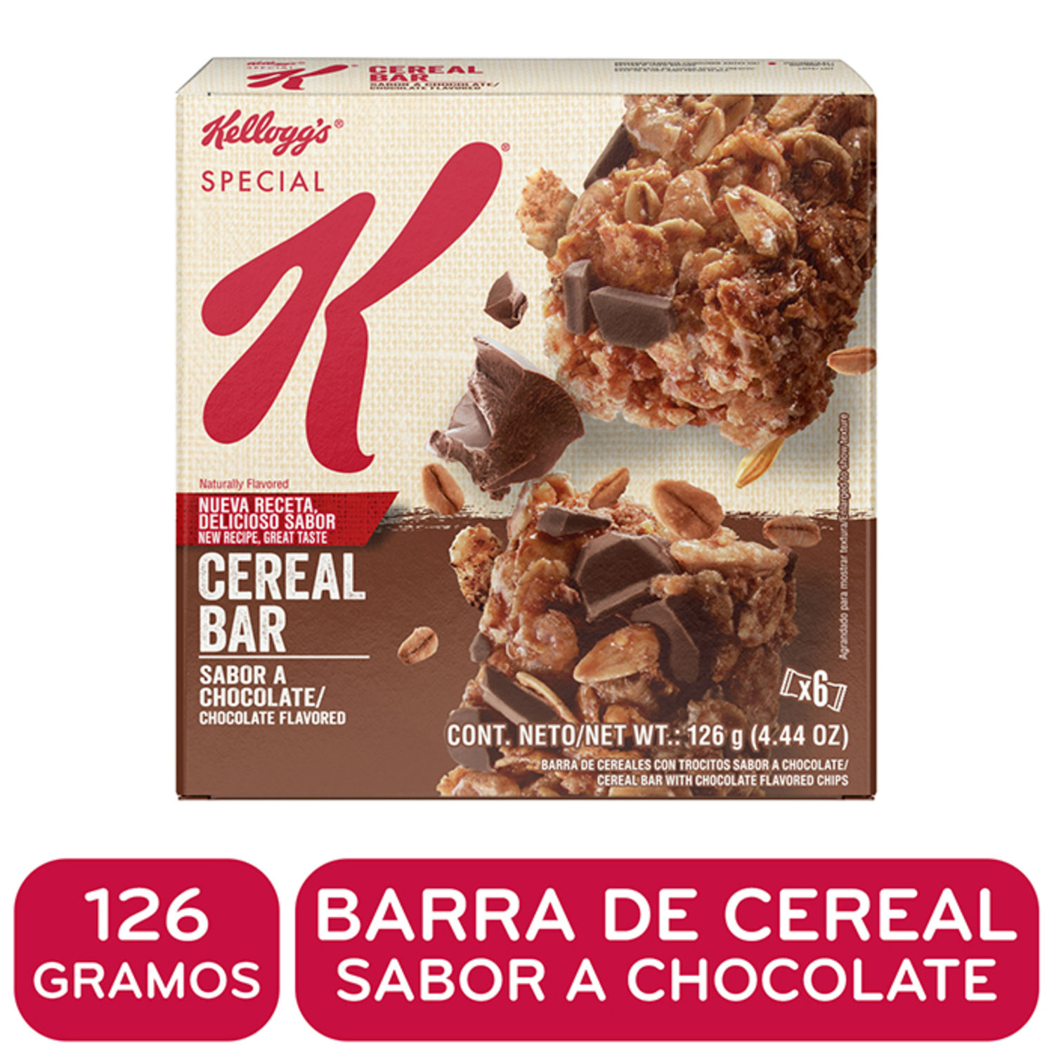 Barra Cereal Chocolate Special K Kelloggs Caja 126 G | Auto Mercado