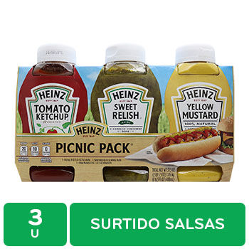 Surtido Salsas Heinz Paquete 1551 G | Auto Mercado