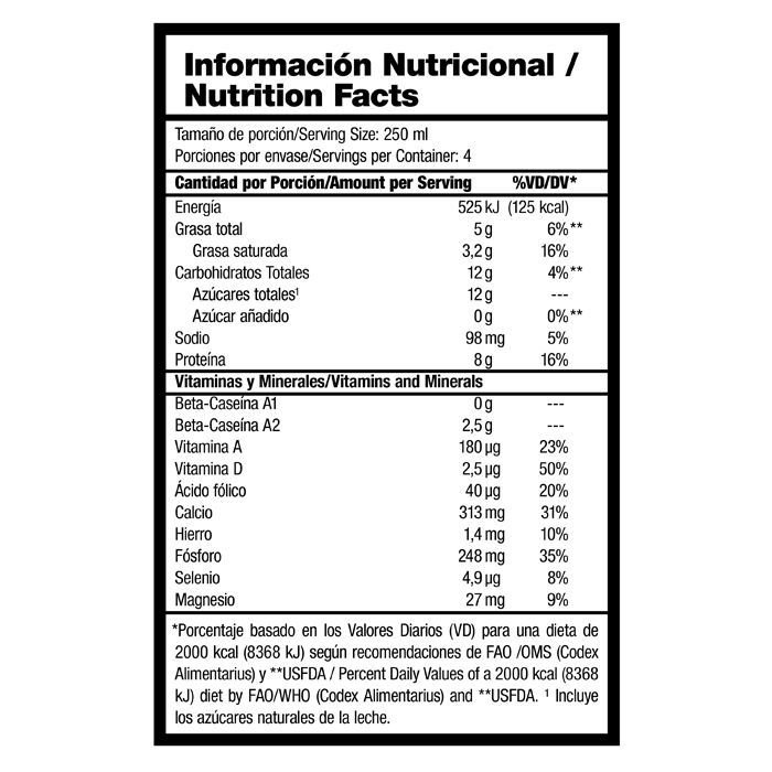 Leche A2 Deslactosada Dos Pinos | Auto Mercado