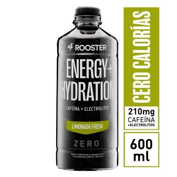 Bebida Energizante Saborizada Limonada Fresa Rooster Botella 600 Ml ...