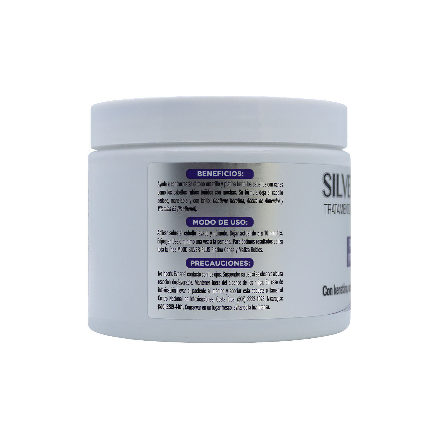 Tratamiento Para Cabello Crema Silver Plus Mood Envase 375 Ml | Auto ...