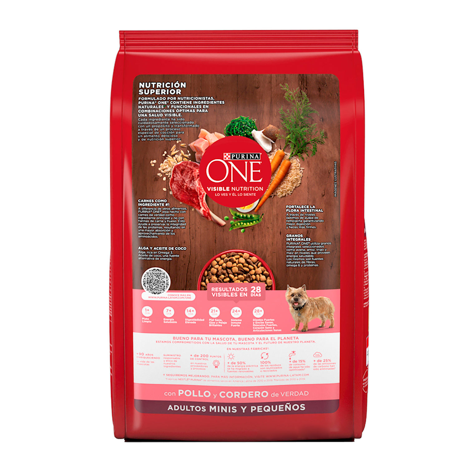 Alimento Perro Seco Adulto Pollo Y Cordero Raza Minis Y Pequeños Purina ...