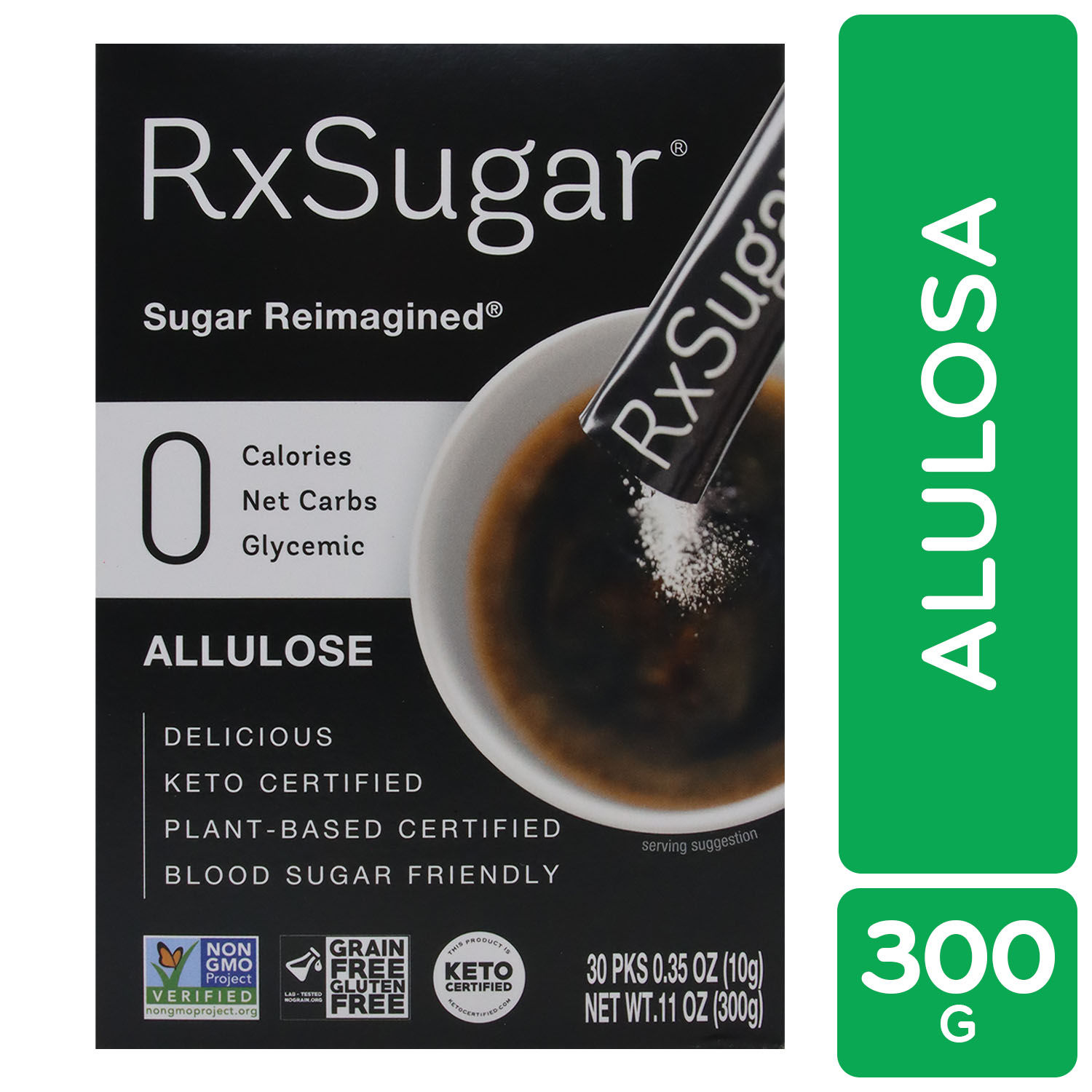 Edulcorante Polvo Alulosa Sobres Rx Sugar Caja 300 G | Auto Mercado