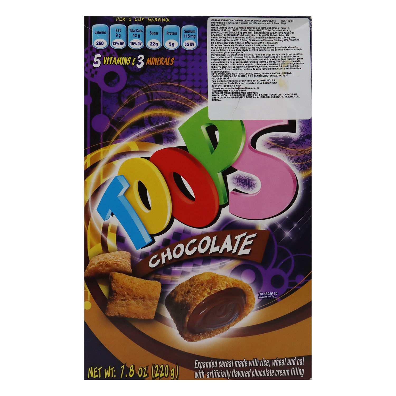 Cereal Chocolate Toops Caja 220 G | Auto Mercado