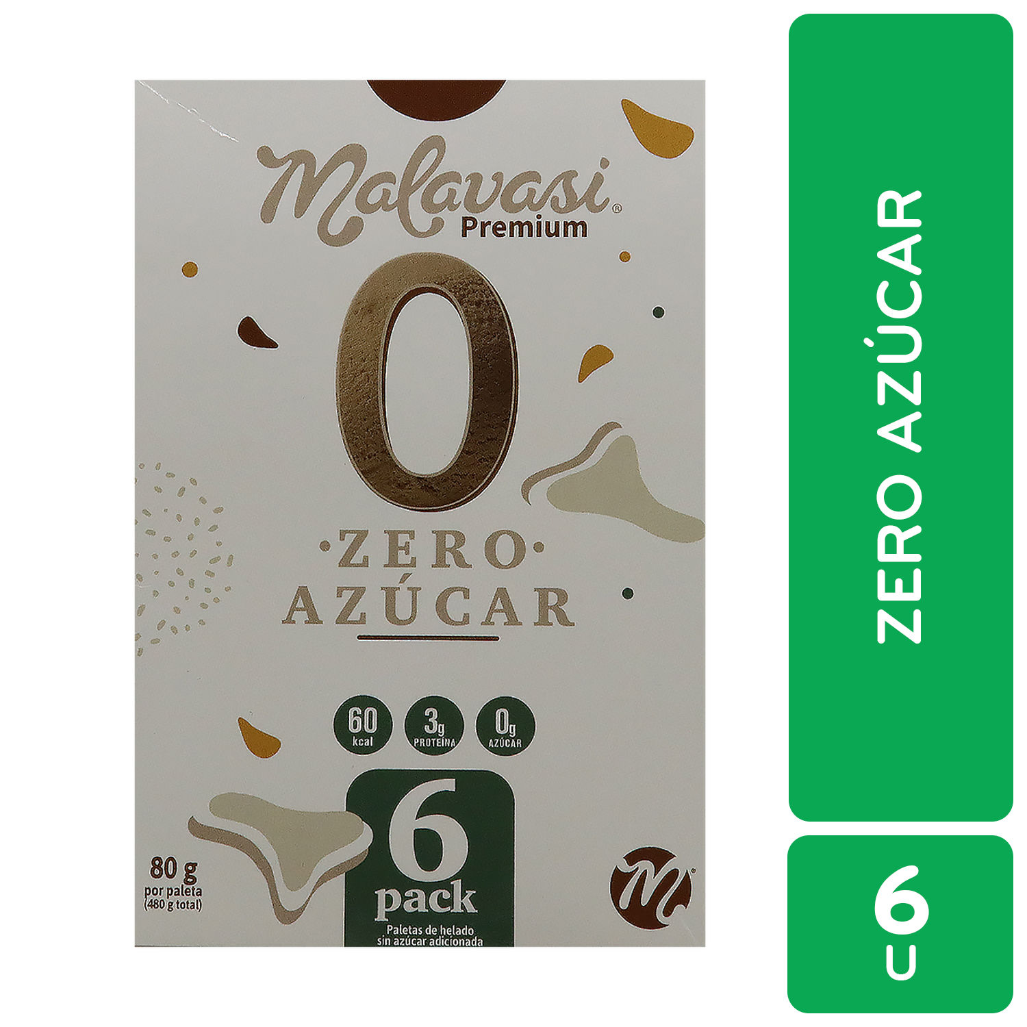 Helado Surtido Zero Azucar 6u Malavasi Caja 480 G | Auto Mercado