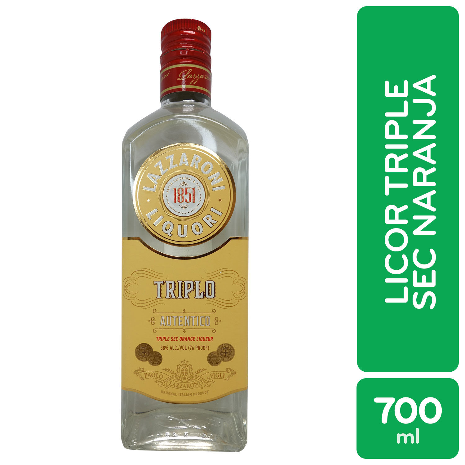 Licor Triple Sec Naranja Lazzaroni Botella 700 Ml | Auto Mercado