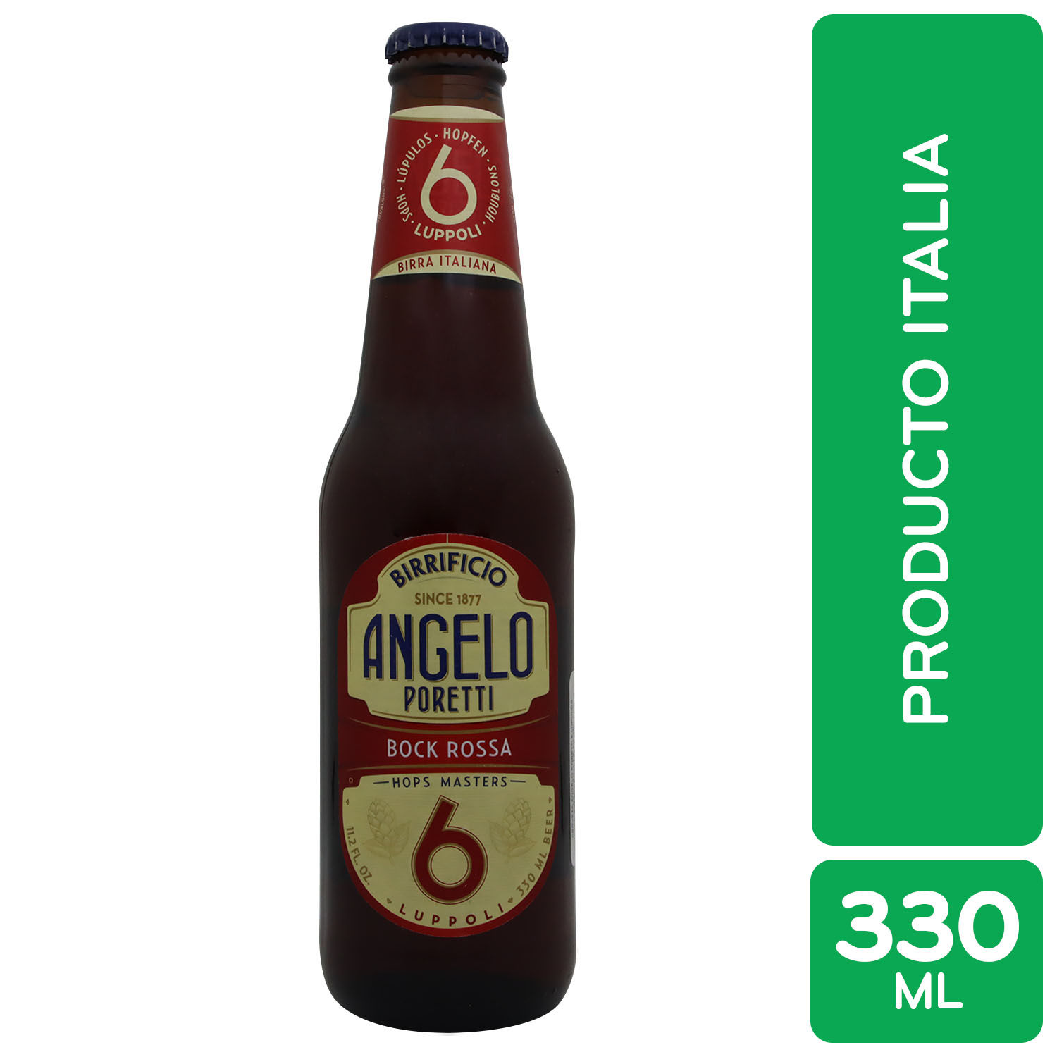 Cerveza Importada Italia Brock Rossa Angelo Poretti | Auto Mercado
