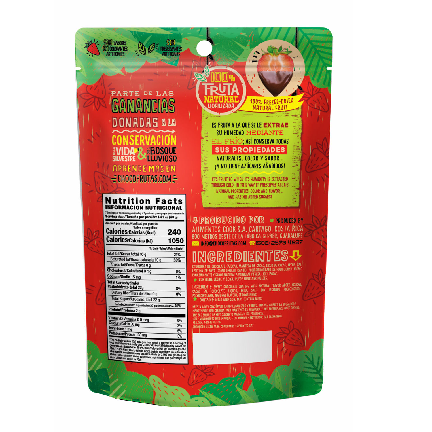 Chocolate Fresas Choco Frutas | Auto Mercado