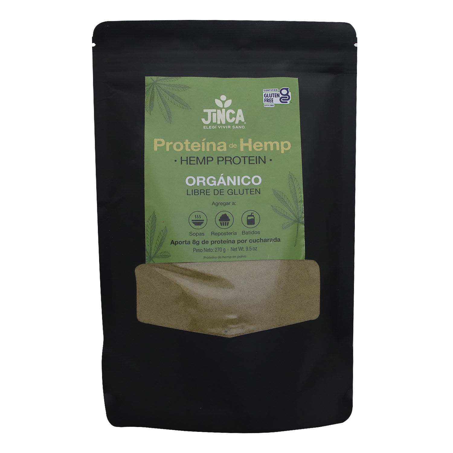 Proteina Cañamo Jinca Foods Paquete 270 G | Auto Mercado