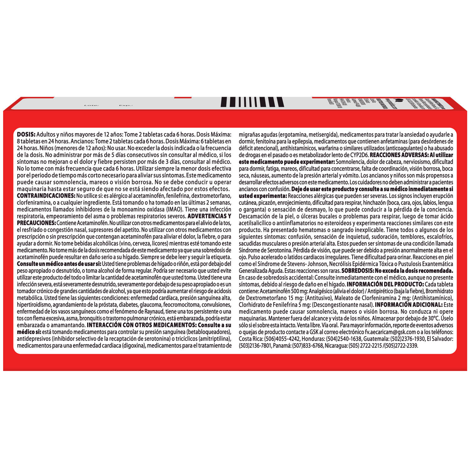 Antigripal Adulto Multisintomas Tableta Panadol | Auto Mercado