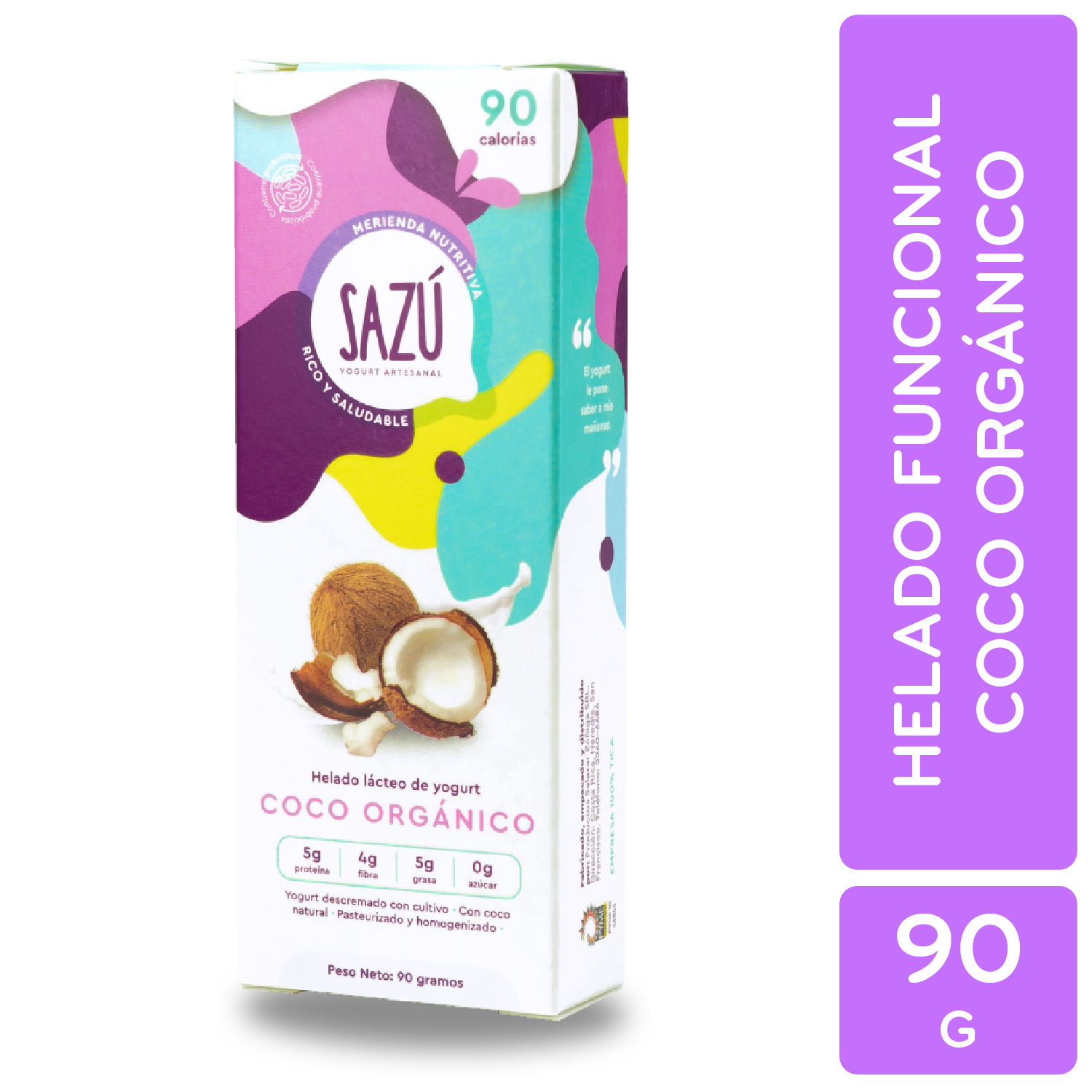 Paleta Yogurt Coco Sazu | Auto Mercado