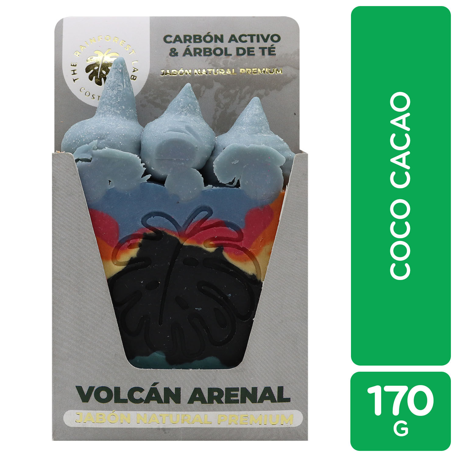 Jabon Cosmetico Volcan Arenal Coco Cacao The Rainforest Lab | Auto Mercado