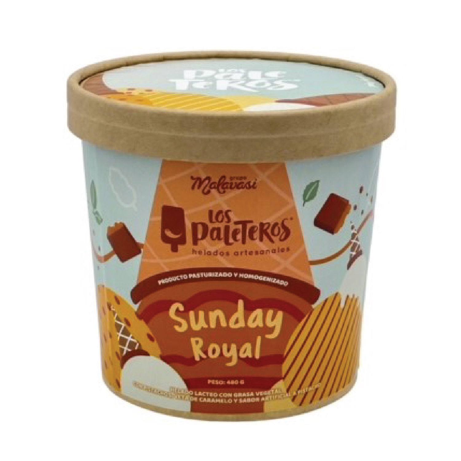 Helado Sundae Royal Los Paleteros | Auto Mercado